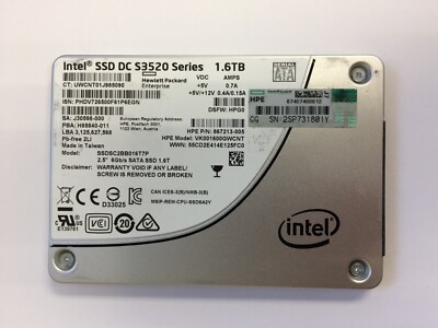 Intel DC S3520 Series SSDSC2BB016T7 1.6TB 2.5" 6Gb/s SATA SSD HP | eBay