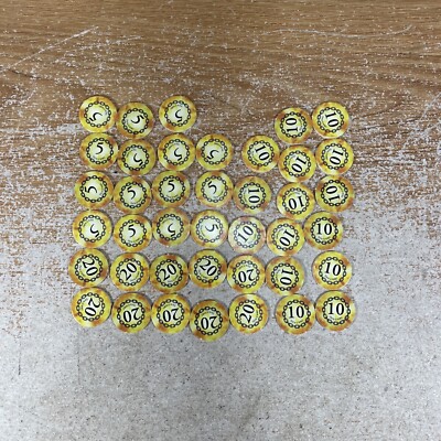 Clue Harry Potter Replacement 40 House Point Tokens Complete Set Game ...