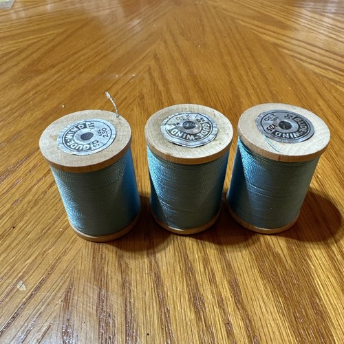 3 Spools Gudebrod Rod Building Thread 230 Light Blue 50 Yds Size E ...