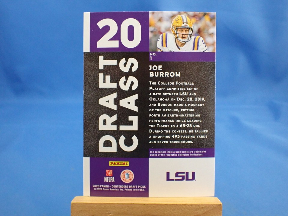Contenders Draft Picks 2020 Joe Burrow Draft Class 2020 | eBay