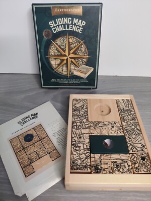Sliding Map Challenge Wooden Puzzle by Cartography P1736 | eBay UK
