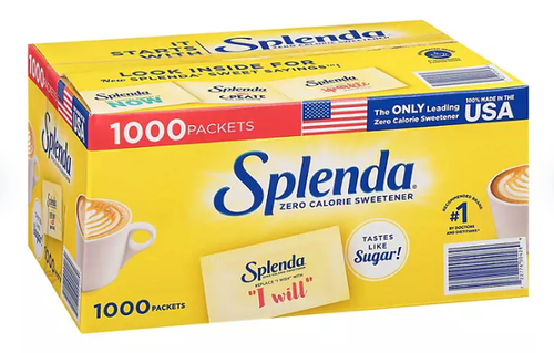2 Packs Splenda No Calorie Sweetener Portion Packets 1000 ct 2.2 lbs ...
