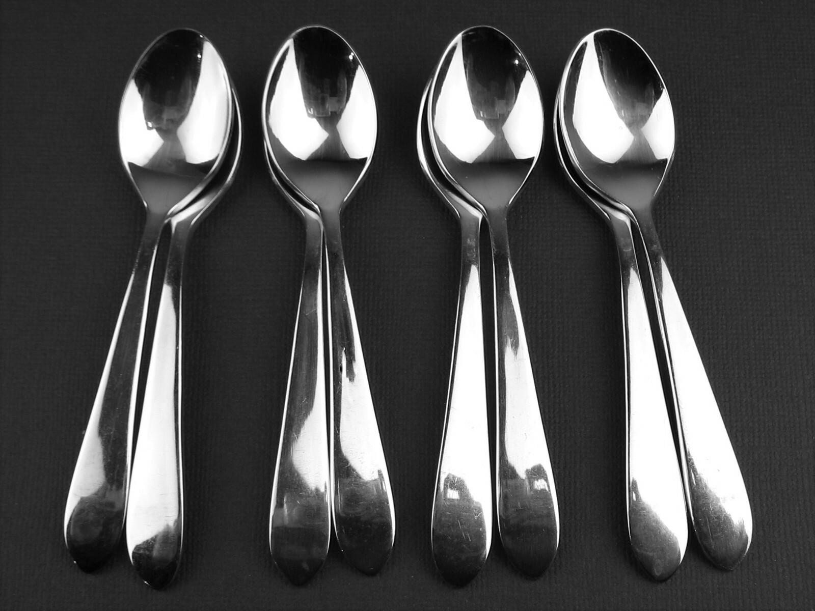 Set 8 x Demitasse Spoons Retroneu Kent Stainless Steel | eBay