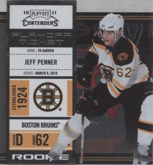 2010-11 Panini Playoff Contenders - Rookie Ticket Jeff Penner #134 ...