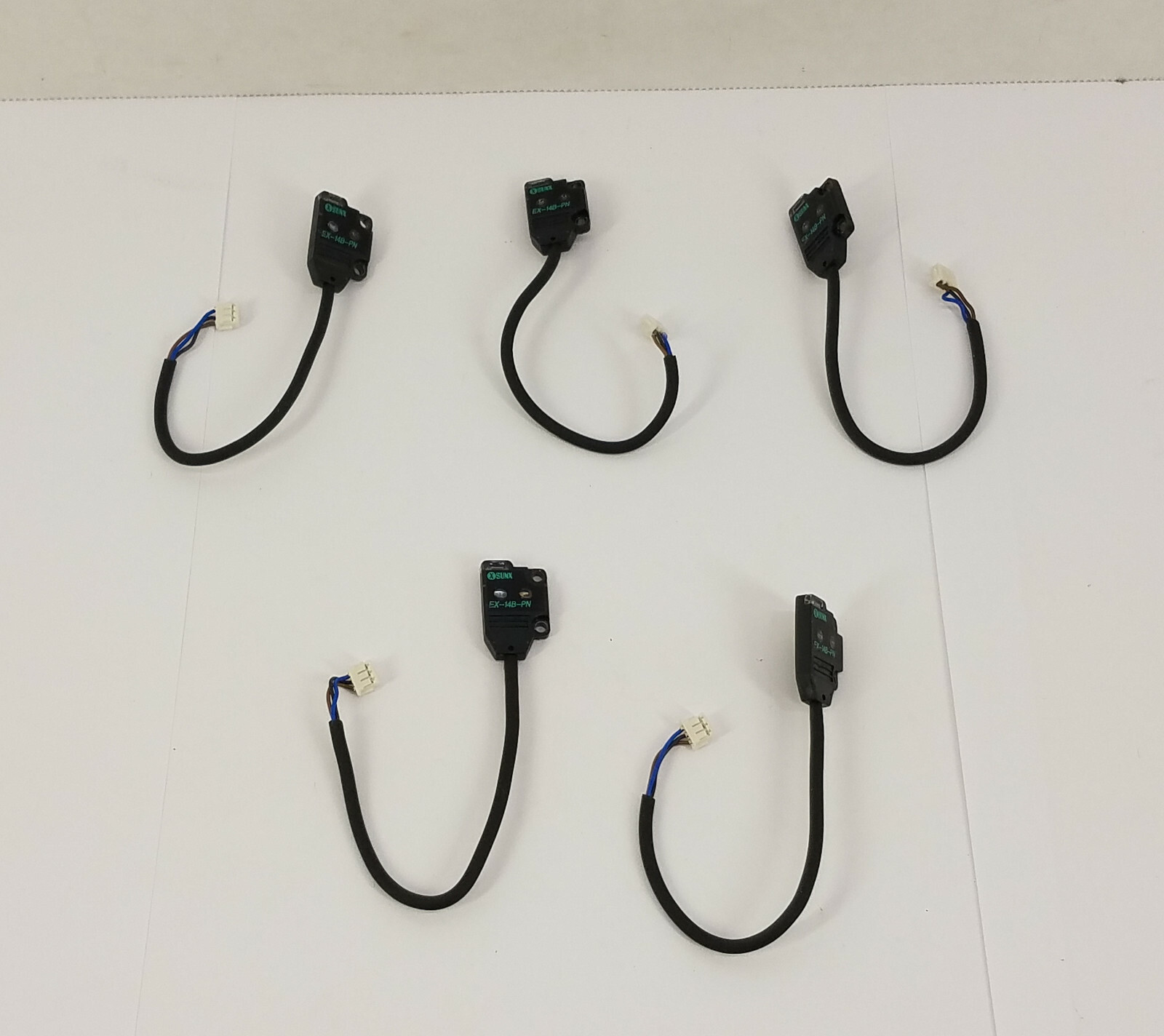 (Lot of 5) Panasonic SUNX EX-14B-PN Photoelectric Sensor (PNP, Dark-ON ...