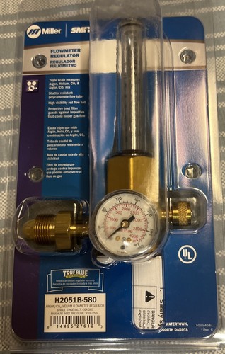 Miller H2051B-580 Flowmeter Regulator Single Stage Cga-580 50 Psi | eBay