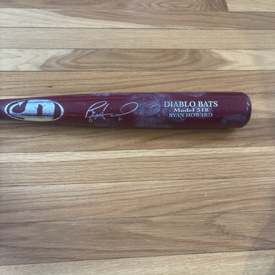 Ryan Howard Auto Diablo Bats Model 318 Game Used Bat | eBay