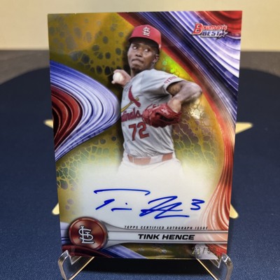 2024 Bowman’s Best Tink Hence Gold Refractor On Card Auto /50 Cardinals ...