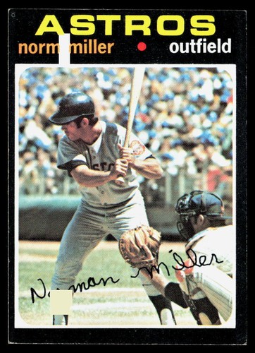 Norm Miller 1971 Topps #18 VG-VG/EX No Crease A | eBay