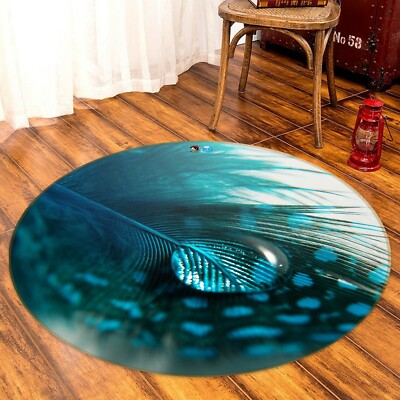 3D Blue Dream Feather NAO5658 Game Rug Mat Elegant Photo Carpet Mat Fay ...