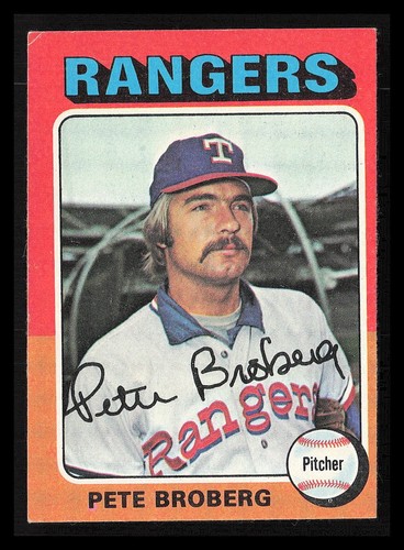 Pete Broberg 1975 Topps #542 Texas Rangers | eBay