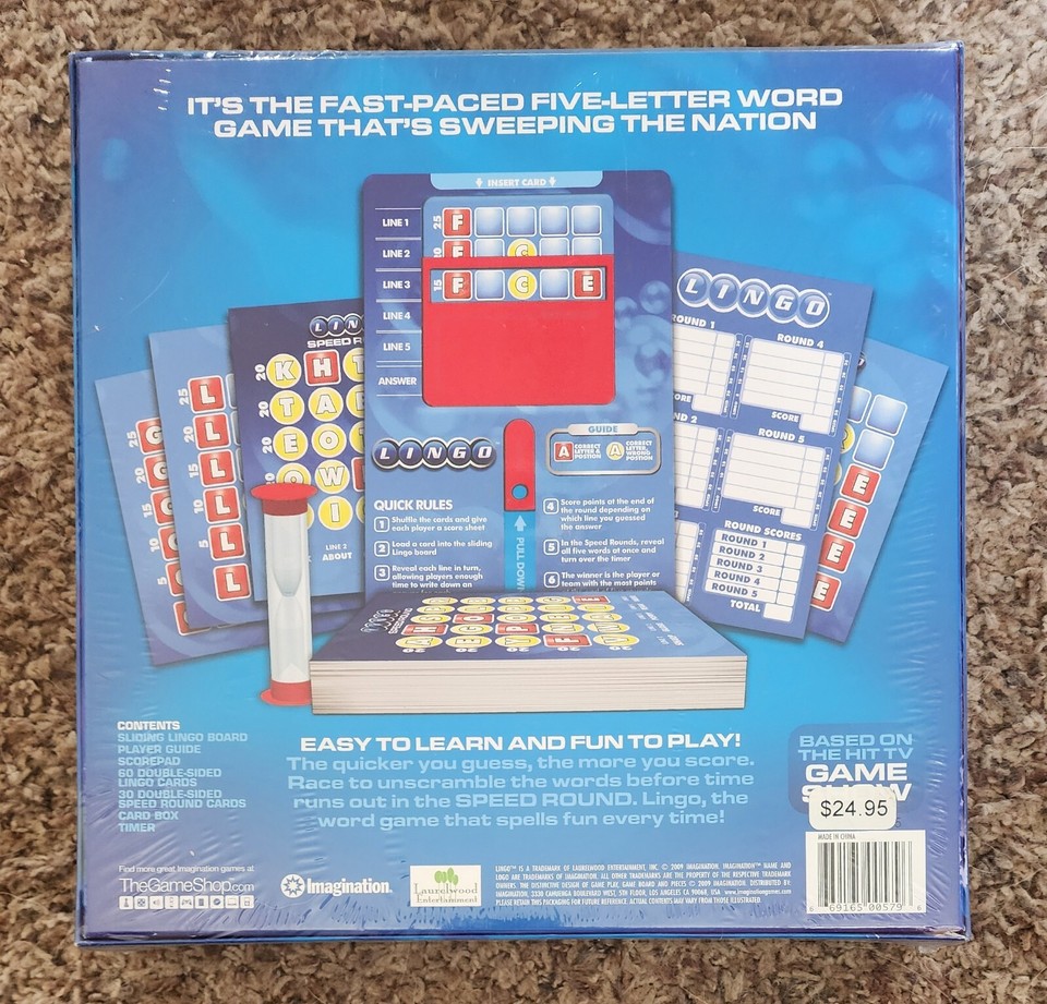 LINGO Board Game (Brand New | NIB | Factory Sealed) Based On A Hit TV ...