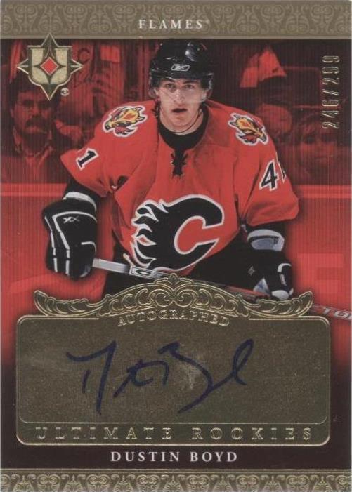 2006-07 Ultimate Collection - Autographed Ultimate Rookies Dustin Boyd ...