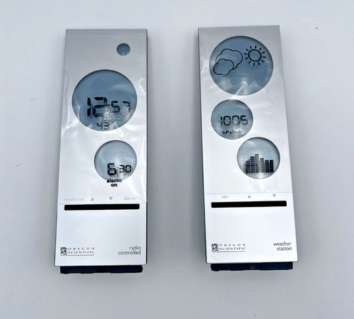 Barometric Station Oregon Scientific LCD Alarm Snooze Alarm Watch Table ...