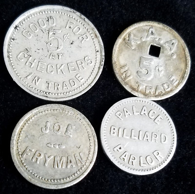 Lot of 4 Different Maverick Good For Trade Tokens #21 | eBay