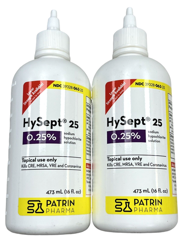 HySept 25 WOUND WASH Effective on MRSA & VRE 16oz ( 2 pack ...