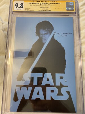 Anakin Skywalker Signed By JTC With Remark You Underestimate My Power ...