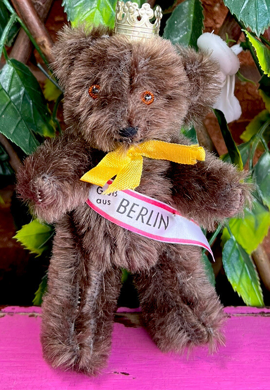 MOHAIR BEAR GruB aus Berlin Tourist Souvenir Vintage1960s - 6 inches Tall VGC | eBay UK