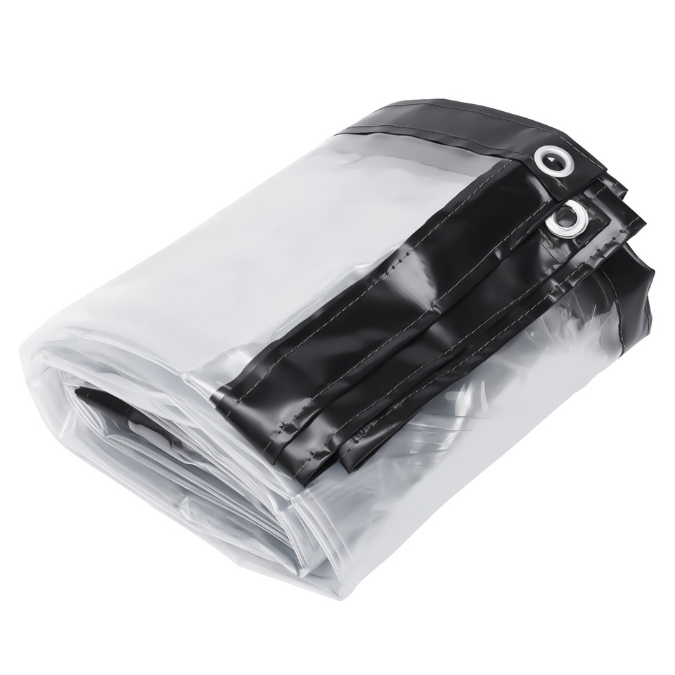 Clear Vinyl Tarp for Patio Outdoor Clear Tarp Curtain PVC Outdoor Tarp ...