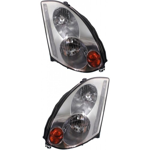 For 2003-2005 Infiniti G35 Pair Headlights HID Type Driver&Passenger ...