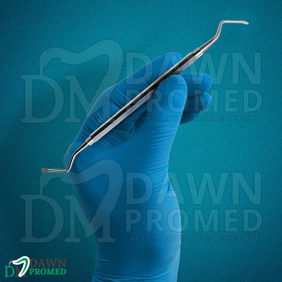 6 Pcs Lucas Bone Curette #86 Large 3mm Spoon Double Ended Dental ...