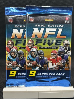 PANINI 2020 EDITION NFL Five Foil Pack 9 Cards Per-Pack SEALED - 2 ...