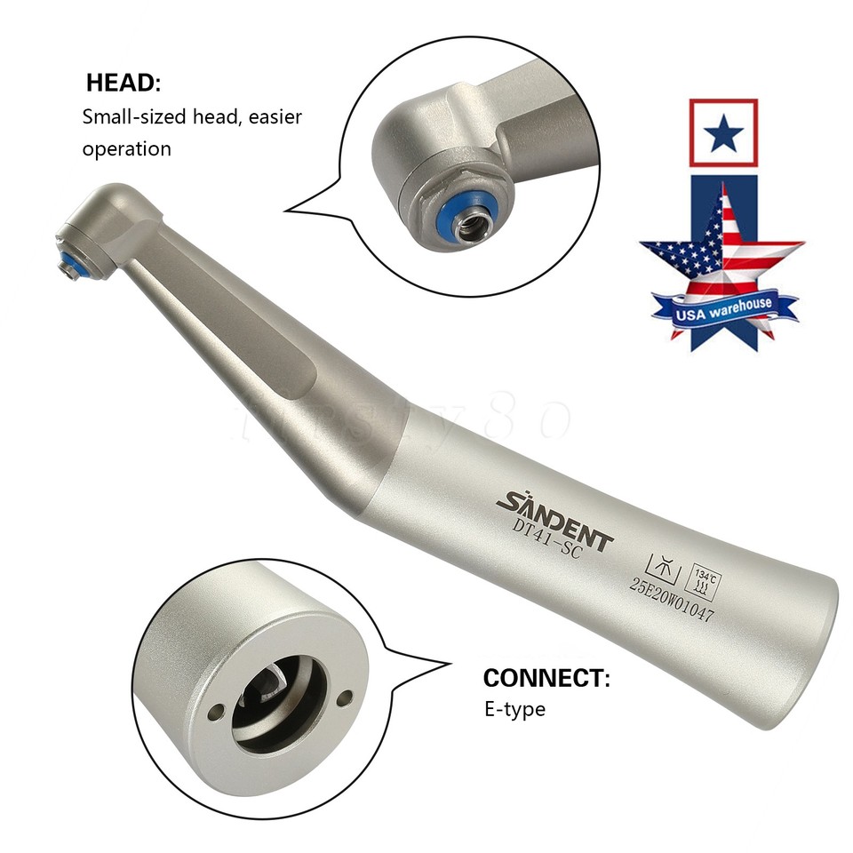 DENTAL Hygiene Prophy Contra Angle Screw-in Head 4:1 low Speed ...