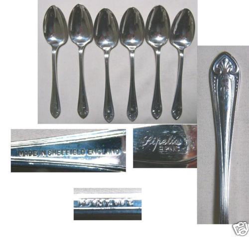 SIPELIA 5 OCLOCK SPOON SET OF 6 SHEFFIELD | eBay