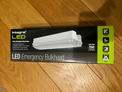 LED Emergency Light Fitting Maintained or Non-Maintained Bulkhead IP65 ...