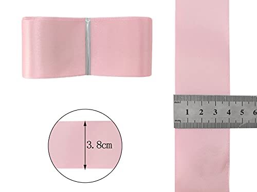 1 1/2" Single Face Satin Ribbon Fabric Bulk Ribbon for Gift Wrapping ...