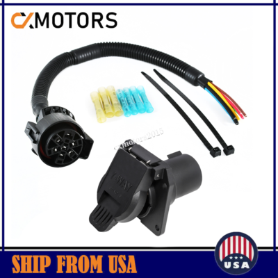 RV Trailer Wiring Harness Adapter & OEM Blade Socket For Toyota 4 ...