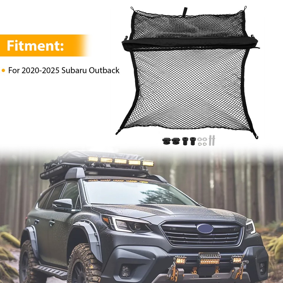 For 2020-2025 Subaru Outback Rear Compartment Cargo Net Black Mesh ...