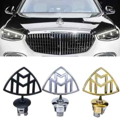 3D Metal Emblem Car Hood badge Head Sticker Badge for Mercedes Maybach ...