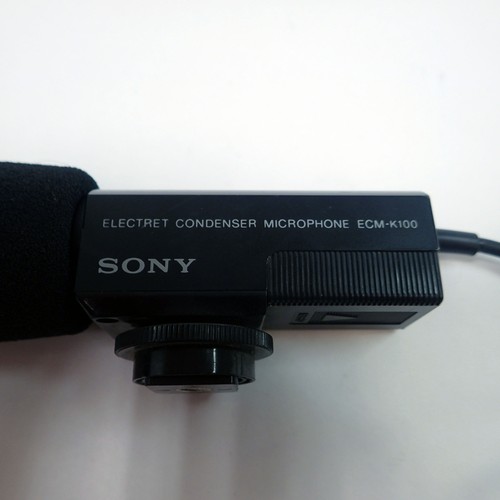 SONY ECM-K100 ELECTRET CONDENSER MICROPHONE W/ REMOVABLE WINDSCREEN ...