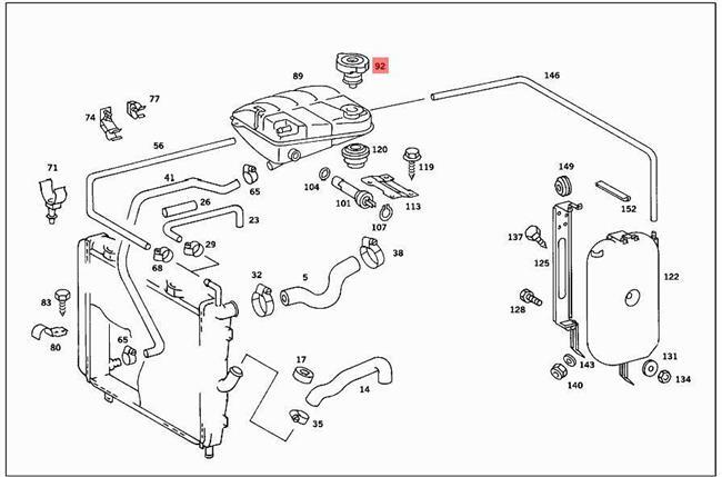 Genuine Mercedes Benz Radiator Cap NEW W108 W109 C107 C123 C124 ...