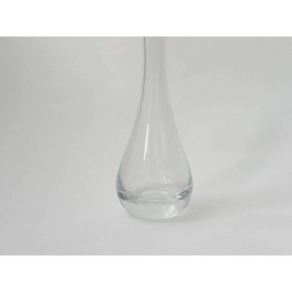 Oblique Cut Rounded Narrow Neck Vintage Clear Glass Oblique Cut Carafe ...