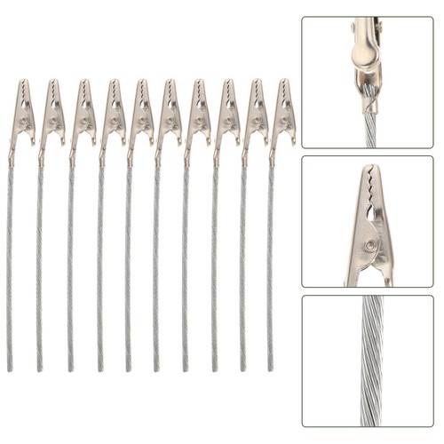 50 Pcs Wire Alligator Clips Clamps for Memo DIY Card Deck Holder ...