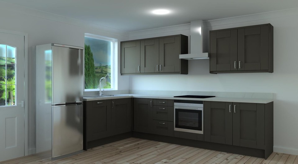Anthracite Shaker Kitchen Units | Rigid Built 18mm MFC | Not Ex-Display ...