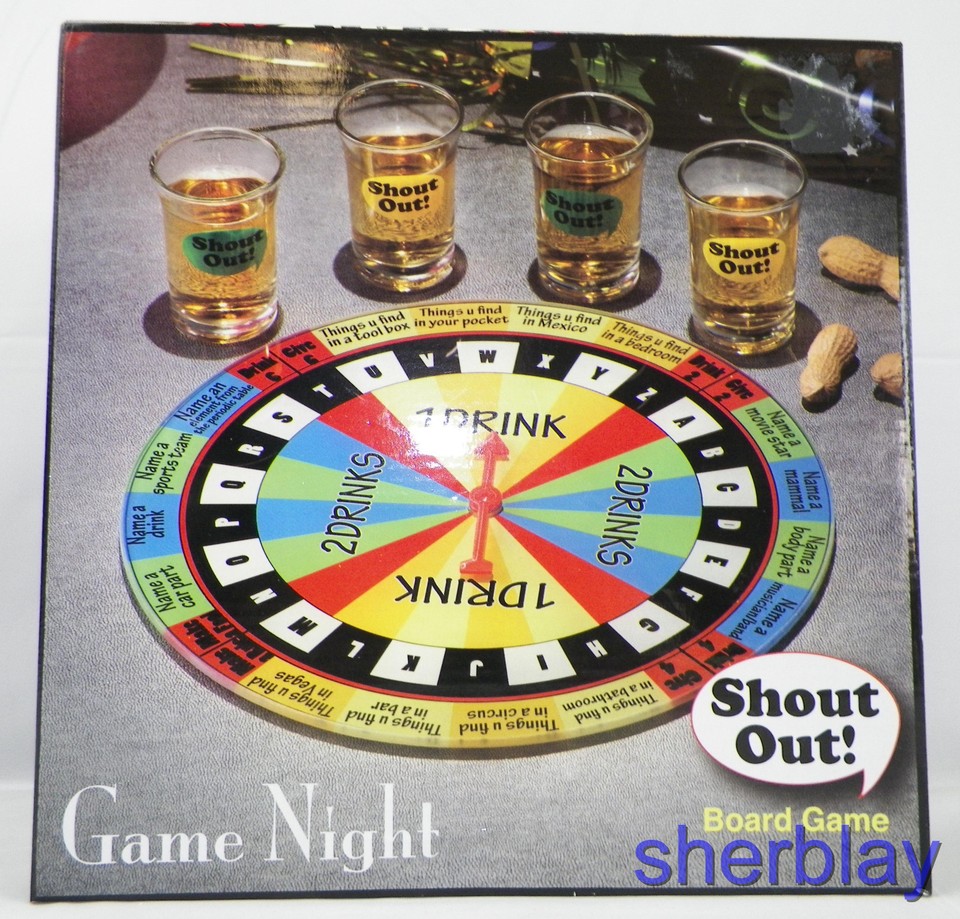 The Jay Companies Shout Out Shot Glass Board Game Set 9" Multicolor NEW ...