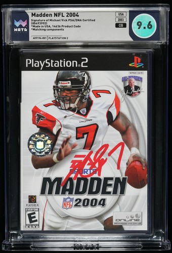 Madden NFL 2004 - Sony PS2, 2003 EA Sports Michael Vick WATA (PSA/DNA ...
