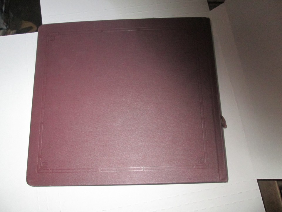 VTG HMV 10" 78 Binder Maroon Record Storage Holder Case 10 Sleeves ...