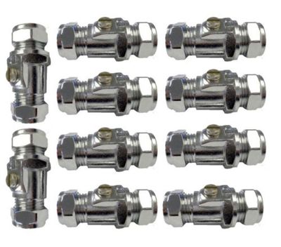 10 PACK OF FULL BORE 15MM ISO VALVES BALLOFIX ISOLATION JOBLOT *BRAND ...