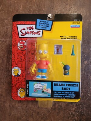 The Simpsons Brain Freeze Bart series 16 Intelli-tronic action figure ...