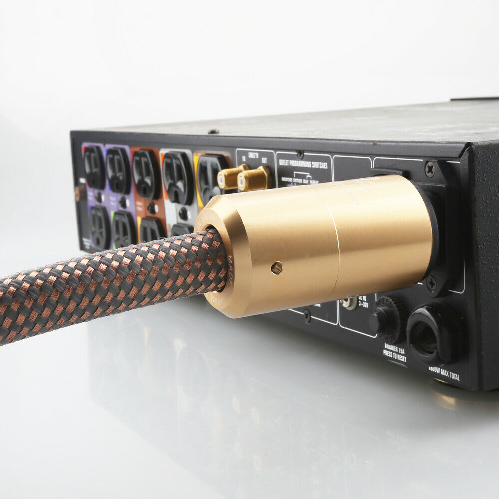 HIGH End EU Schuko Netzstrom CD Verstärker Amp HI FI AC Netzkabel Power ...