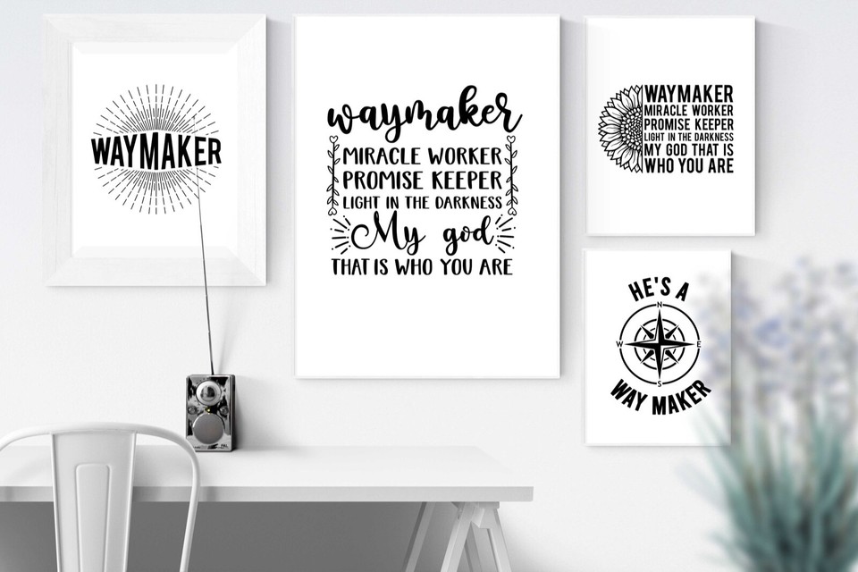 WAYMAKER SVG, Christian SVG Bundle, Scripture Bundle SVG, Bible Verse SVG | eBay