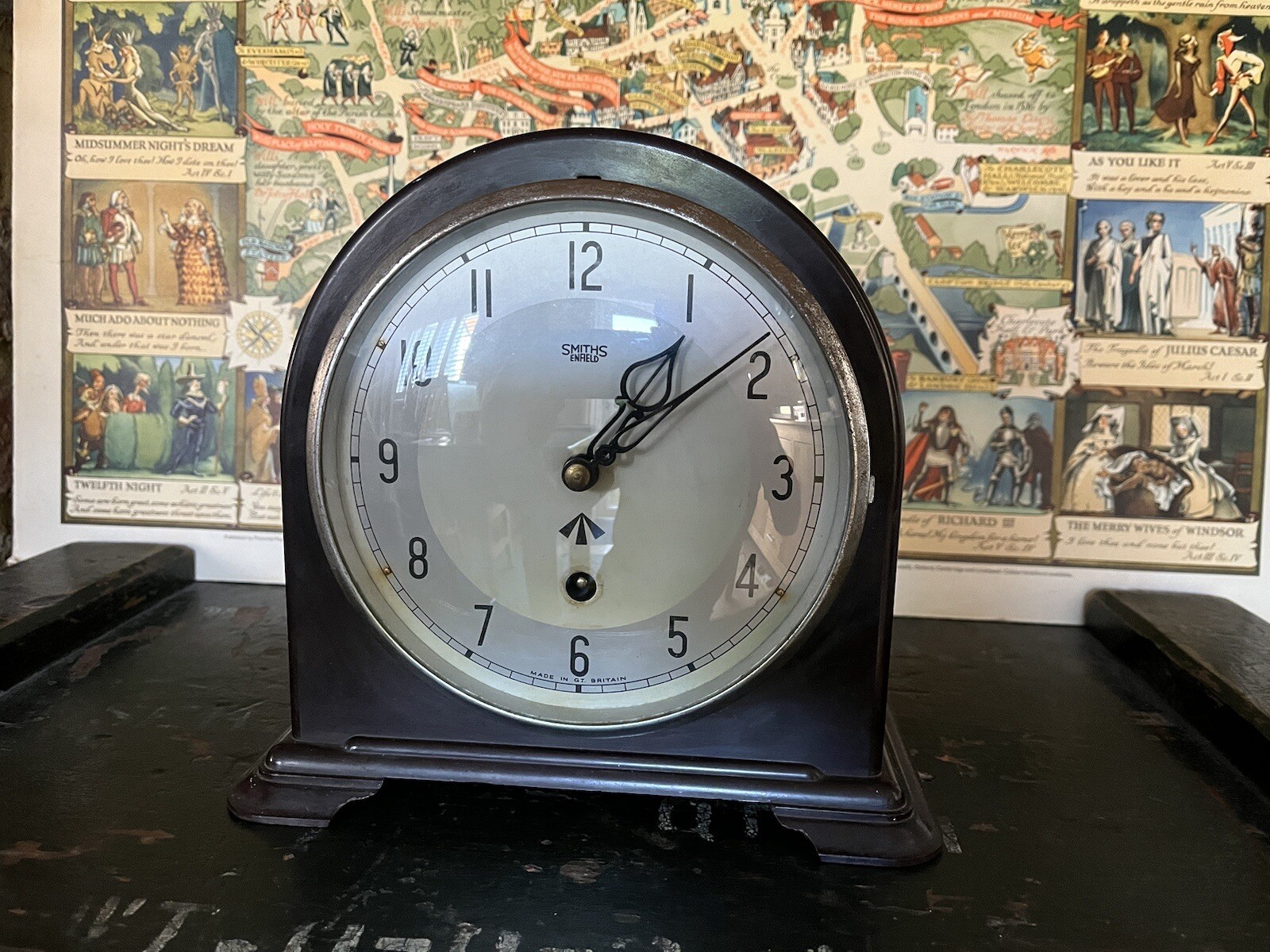 WW2 Era Military Officers Mess Mantel Clock | Grelly UK