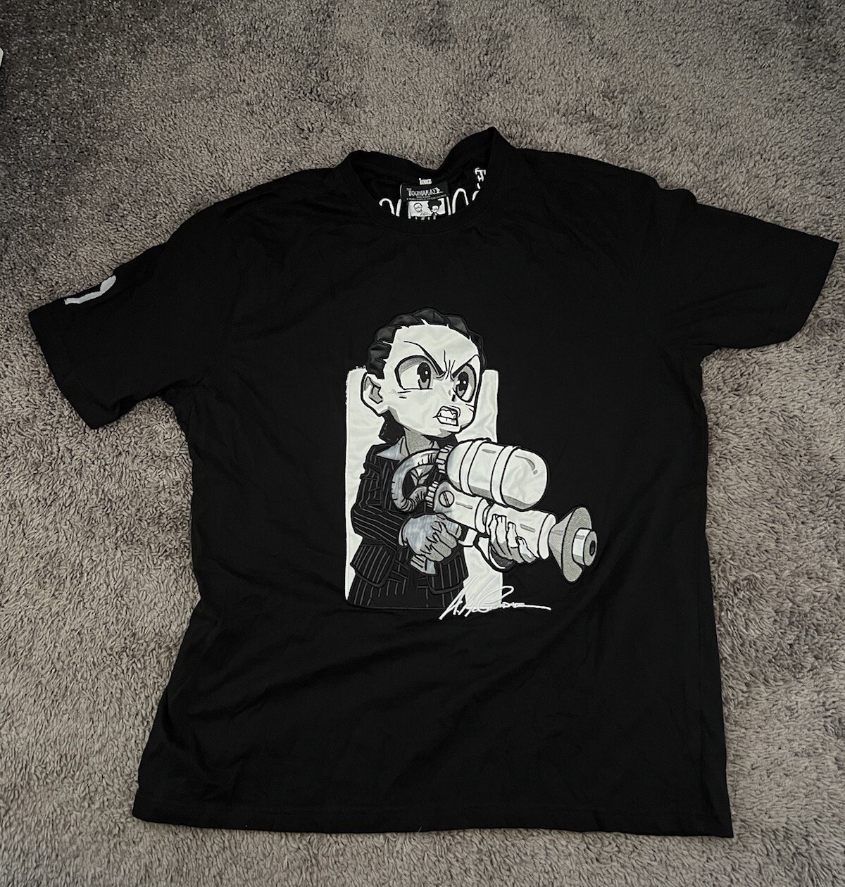 The Boondocks Rare Gun Tshirt Size Y2K 90s Cartoon St… - Gem