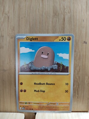 DIGLETT 🏆Common 050/165 Scarlet & Violet Pokemon Card | eBay Australia