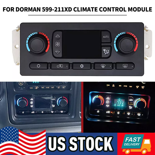 AC Climate Control Module IMPROVED 599-211xd For Chevy GMC Silverado ...