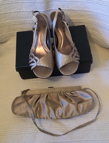 K Shoes Size 7/41 “Texas Tea” Mink Colour Slingbacks + Box. With ...